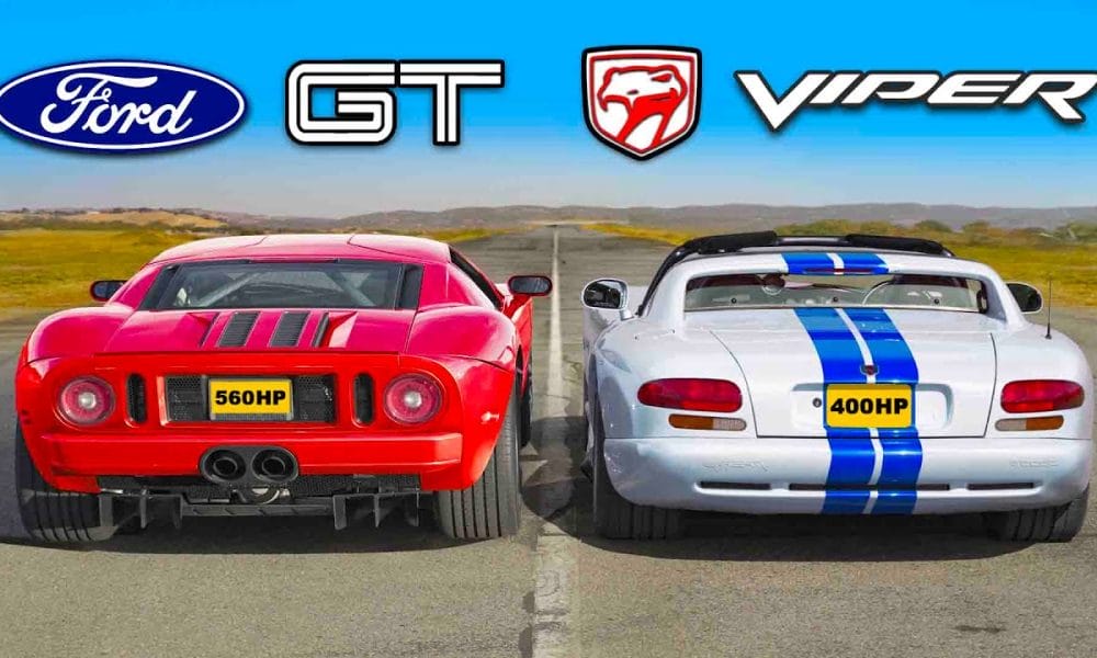 Carreras de arrastre: Ford GT vs Dodge Viper - Autolandia