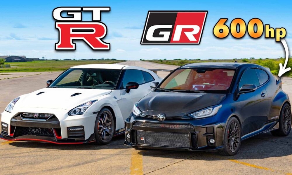 "630 hp GR Yaris vs. GT-R NISMO: La Batalla Épica en Drag Races ...
